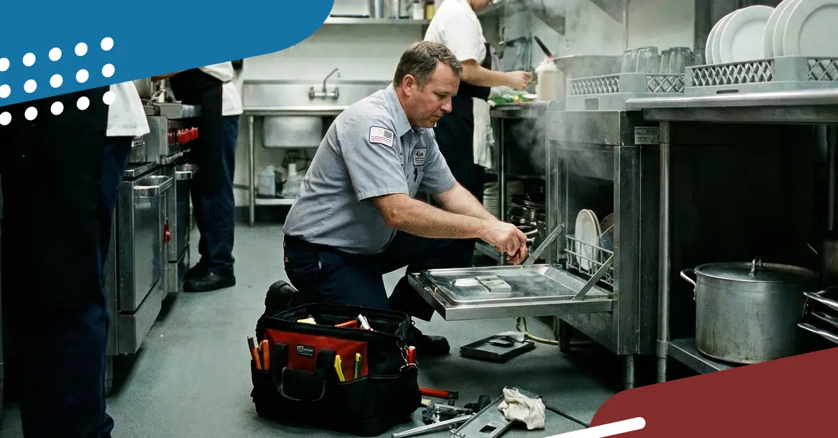 How to Fix a Commercial Dishwasher That Won't Drain - AllPoints